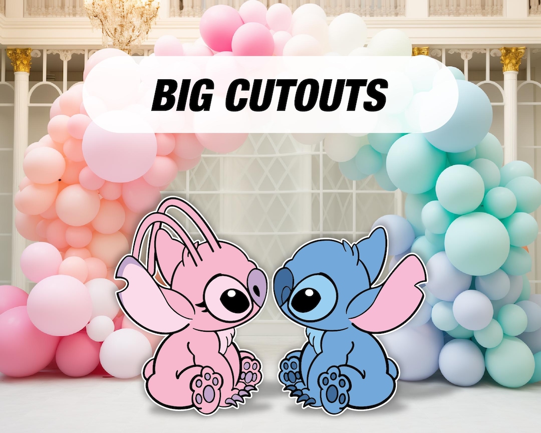 Stitch Cutout Event Decor, Yard Sign, Lawn Sign, Center Piece, Party ...