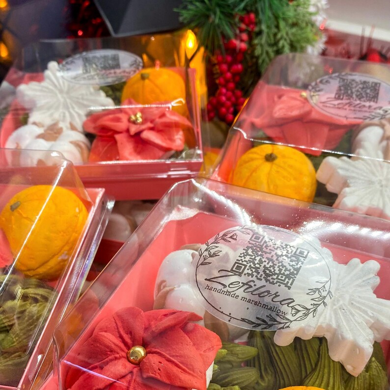 Christmas Marshmallow Gift Box | Festive Holiday Treats | Party Favors ...