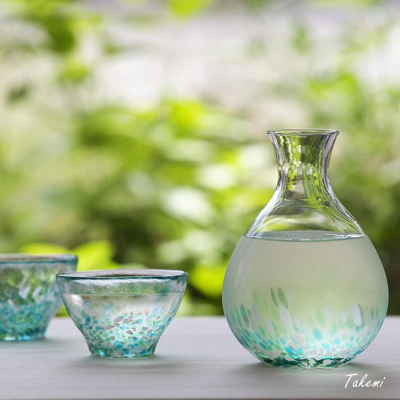 Japanese Sake Set – Handcrafted Tokuri Decanter & Ochoko – Cold Sake ...