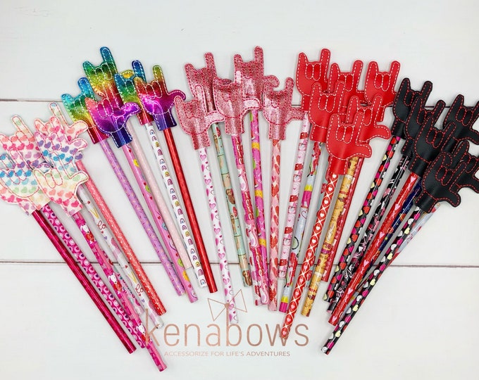 Classroom Valentine Favors, Valentine Pencils Toppers, Valentines Day ...