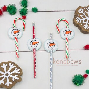 Candy Cane Holders, Gingerbread Man, Snowman, Teacher Gifts, School ...