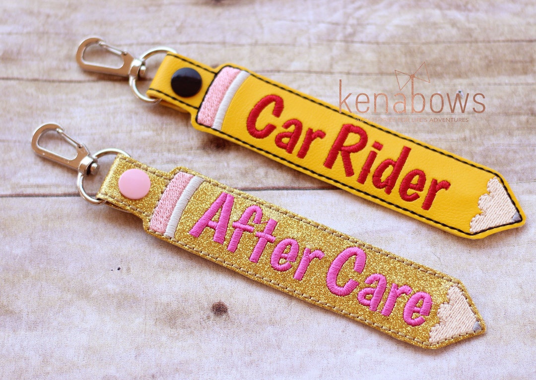 Bag Tag, Car Rider, After Care, School Backpack Tag, Pencil Snap Tab ...