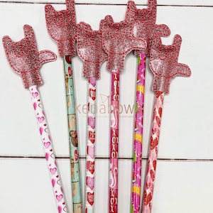 Classroom Valentine Favors, Valentine Pencils Toppers, Valentines Day ...