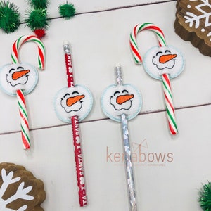 Candy Cane Holders, Gingerbread Man, Snowman, Teacher Gifts, School ...