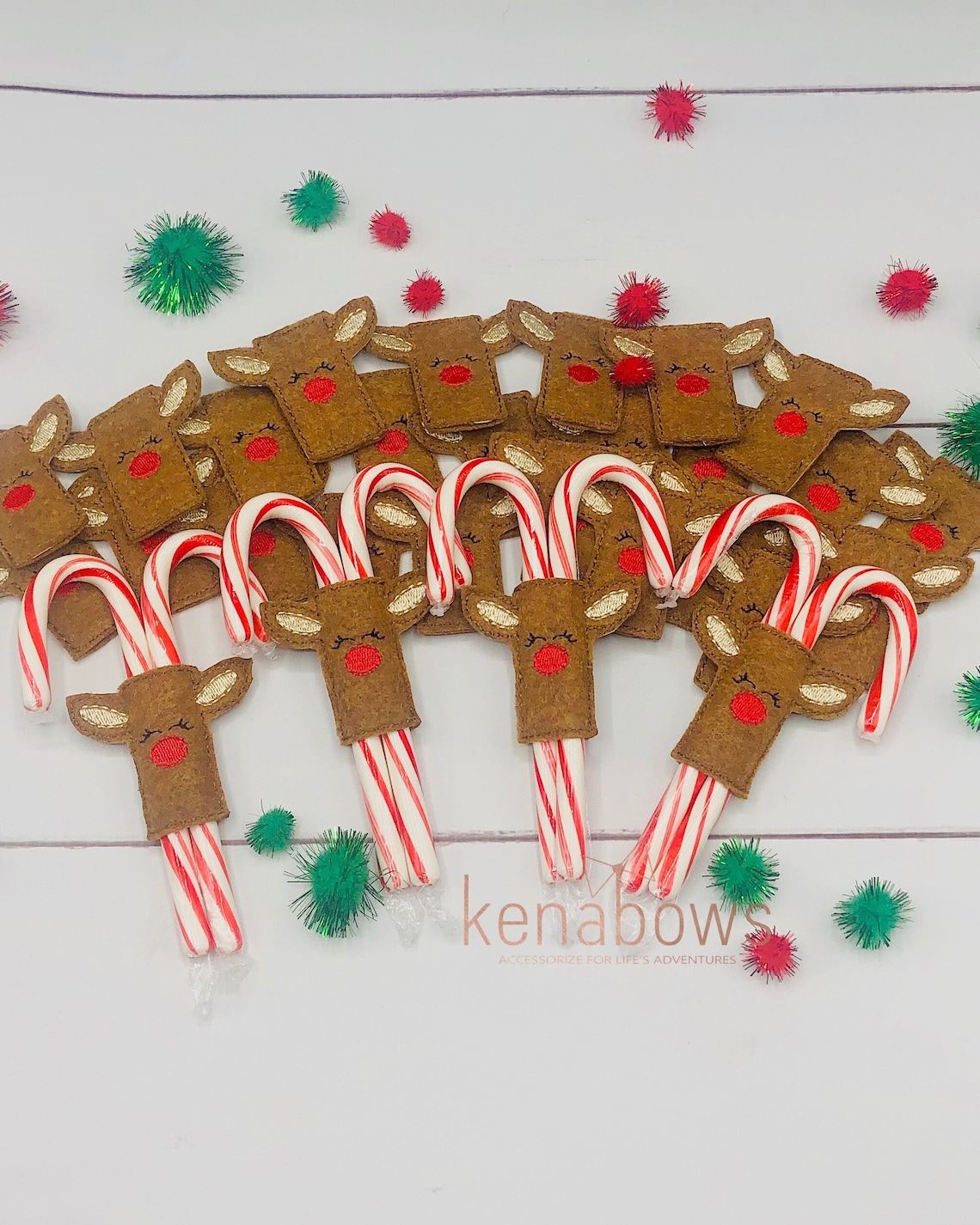 Candy Cane Holders Reindeer Teacher Gifts School Gifts - Etsy