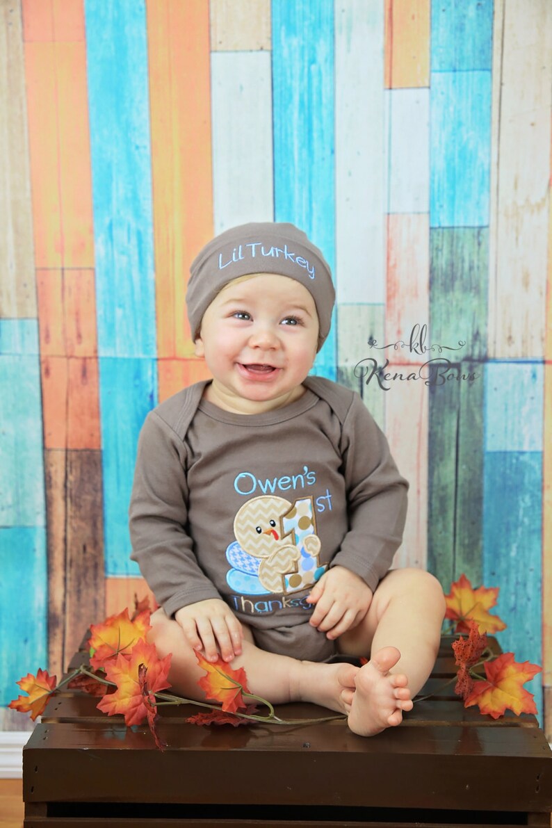 Baby's First Thanksgiving Outfit, Personalized First Thanksgiving Shirt ...