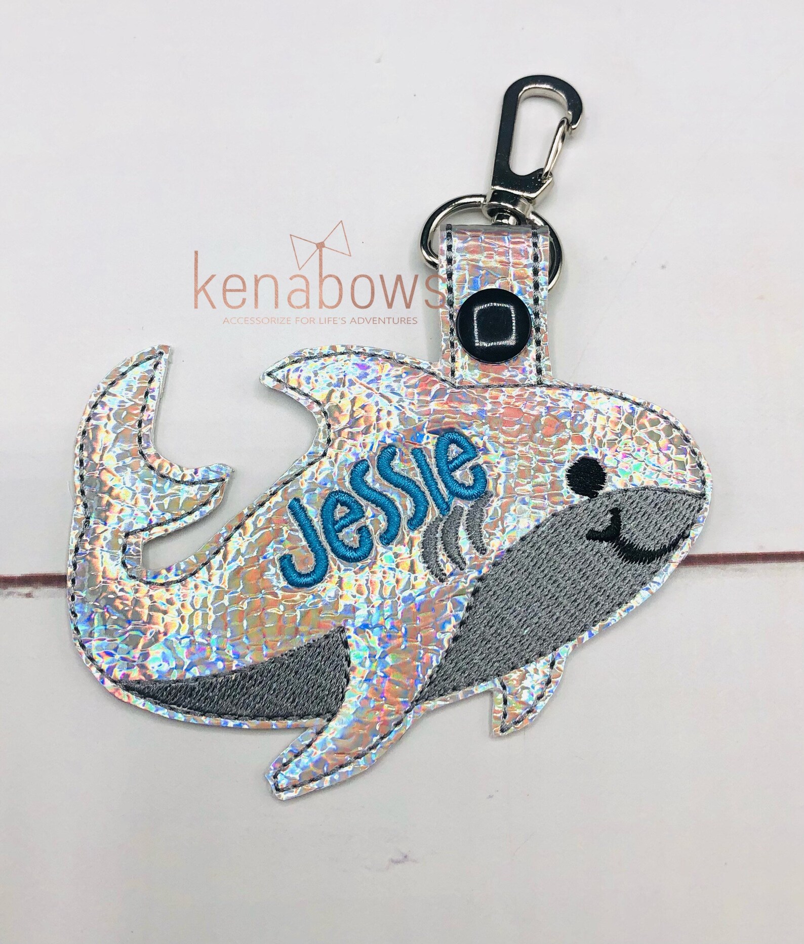 Shark Personalized Name Tag School Backpack Tag Blue Shark - Etsy