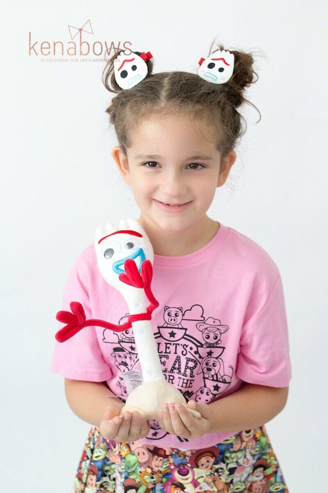 Toy Fork Hair Clips, Utensil Toy Birthday Clips, Felt Vinyl Clip ...