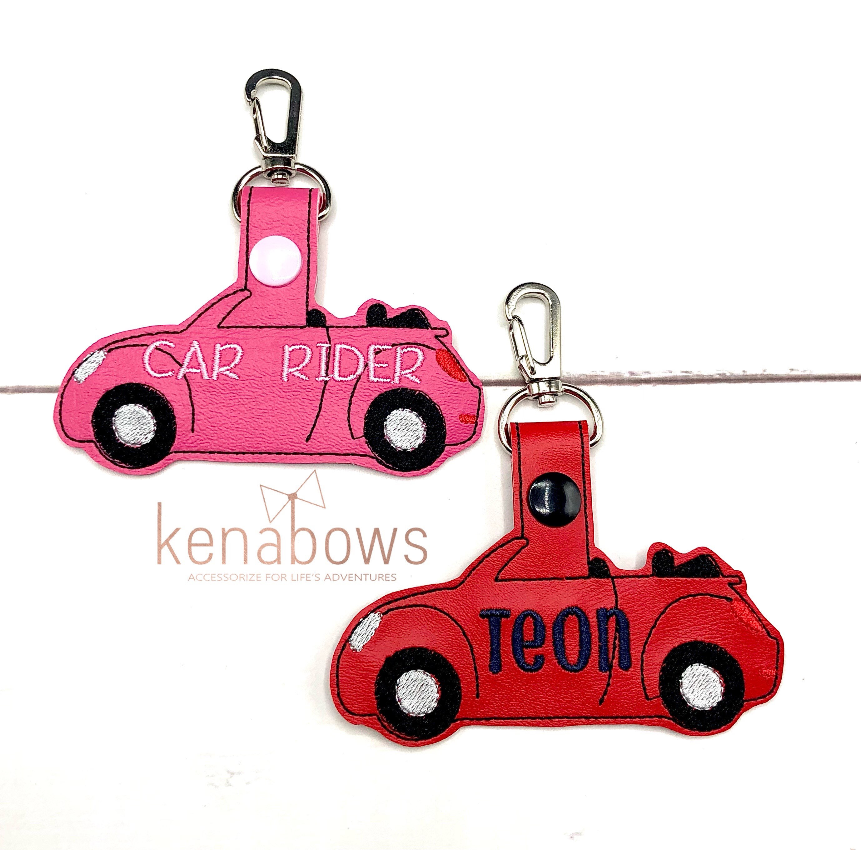 Car Rider Personalized Bag Tag School Backpack Tag - Etsy UK