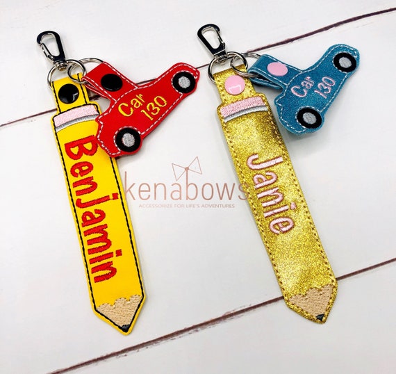 Personalized Bag Tag Car Rider After Care School Backpack | Etsy