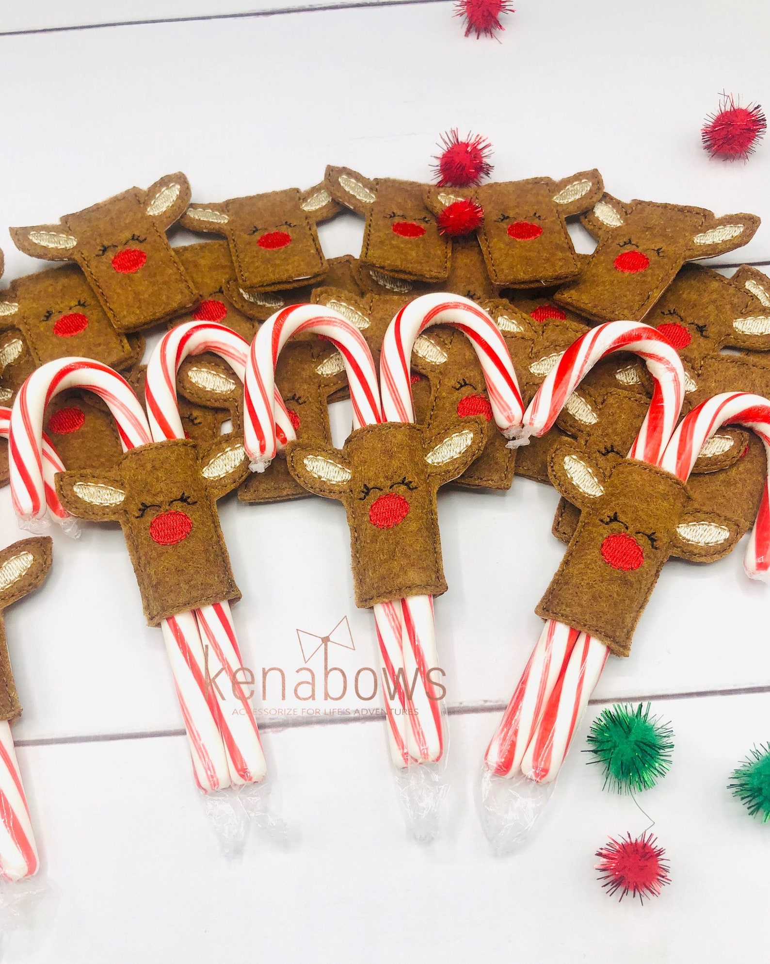 Candy Cane Holders Reindeer Teacher Gifts School Gifts - Etsy