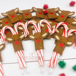 Candy Cane Holders, Reindeer, Teacher Gifts, School Gifts, Stocking ...