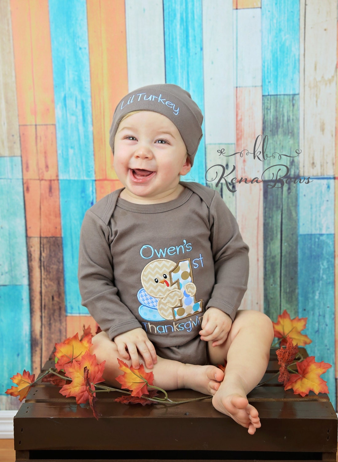 Baby's First Thanksgiving Outfit, Personalized First Thanksgiving Shirt ...