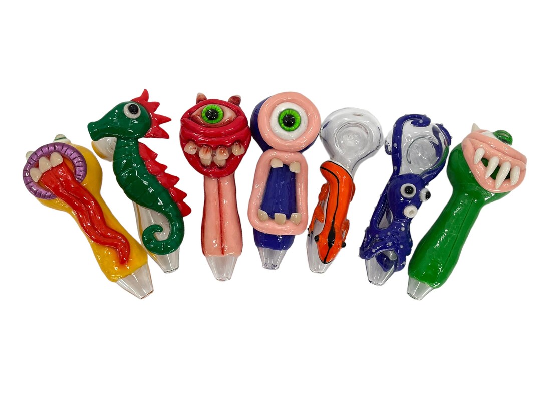 Giant 3D Fantasy Glass Spoon – 5 Inch Handcrafted Monster & Creature ...
