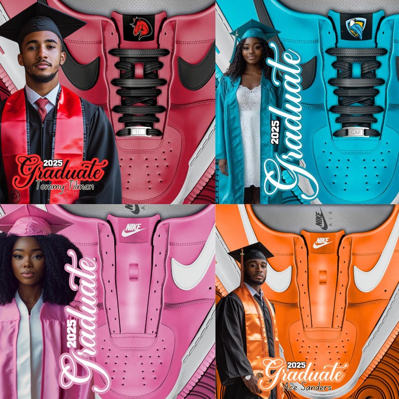 Editable 2025 Graduation Shoelace Tumbler Template Bundle ...