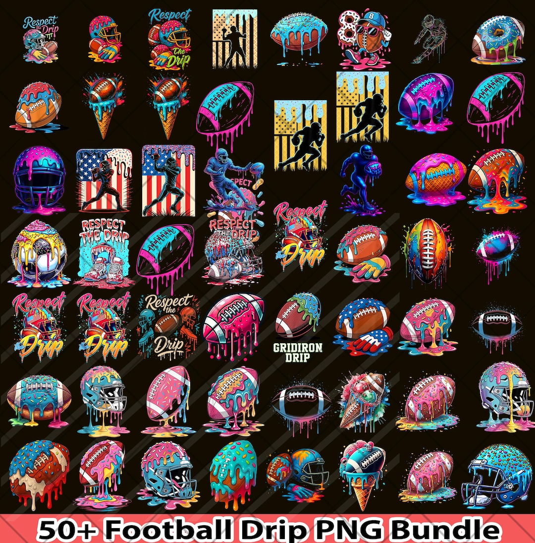 50+ Football Drip PNG, Ice Cream Drip, Respect the Drip, Football Mama ...