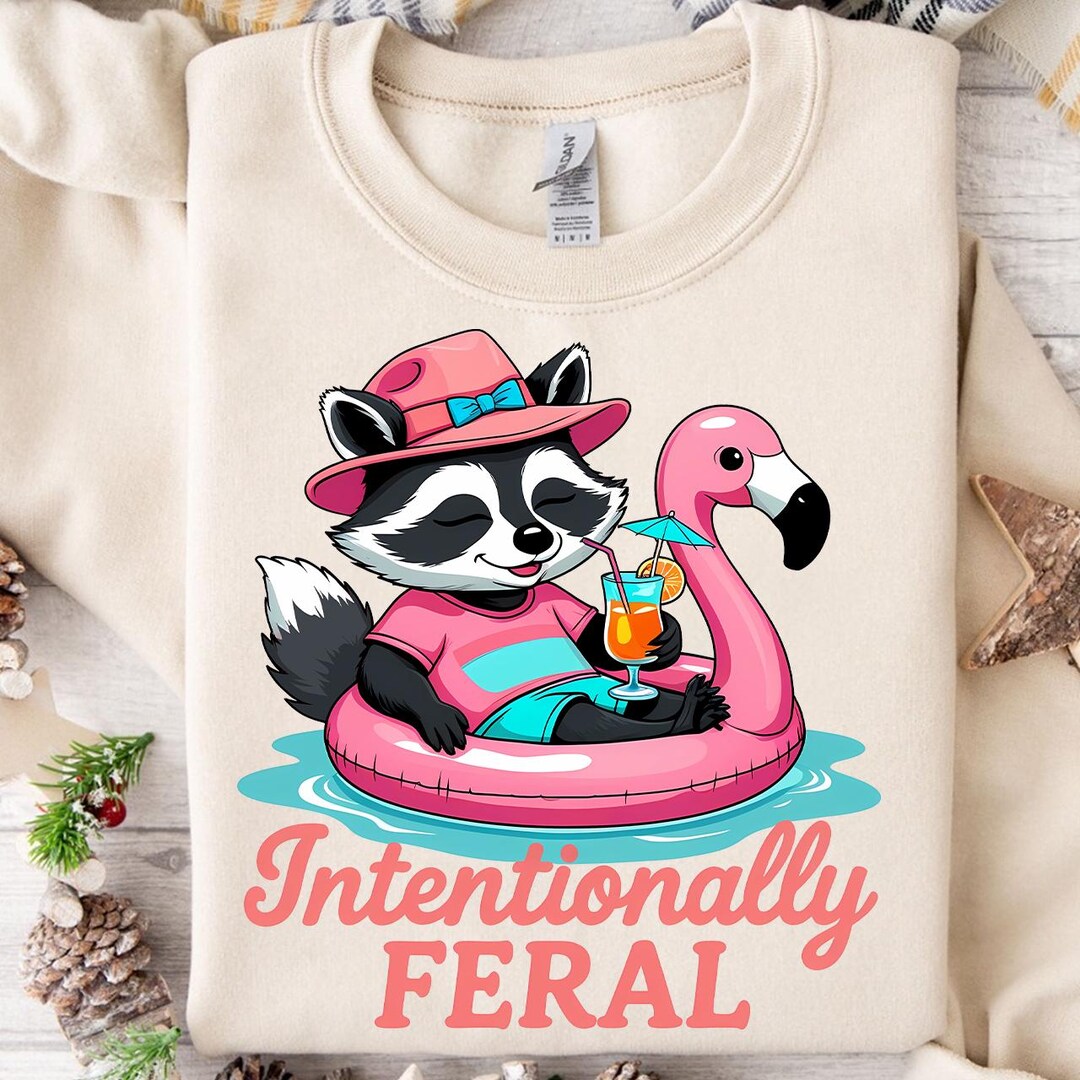 Feral Summer Raccoon PNG, Funny Meme, Western Cowgirl (digital Download ...