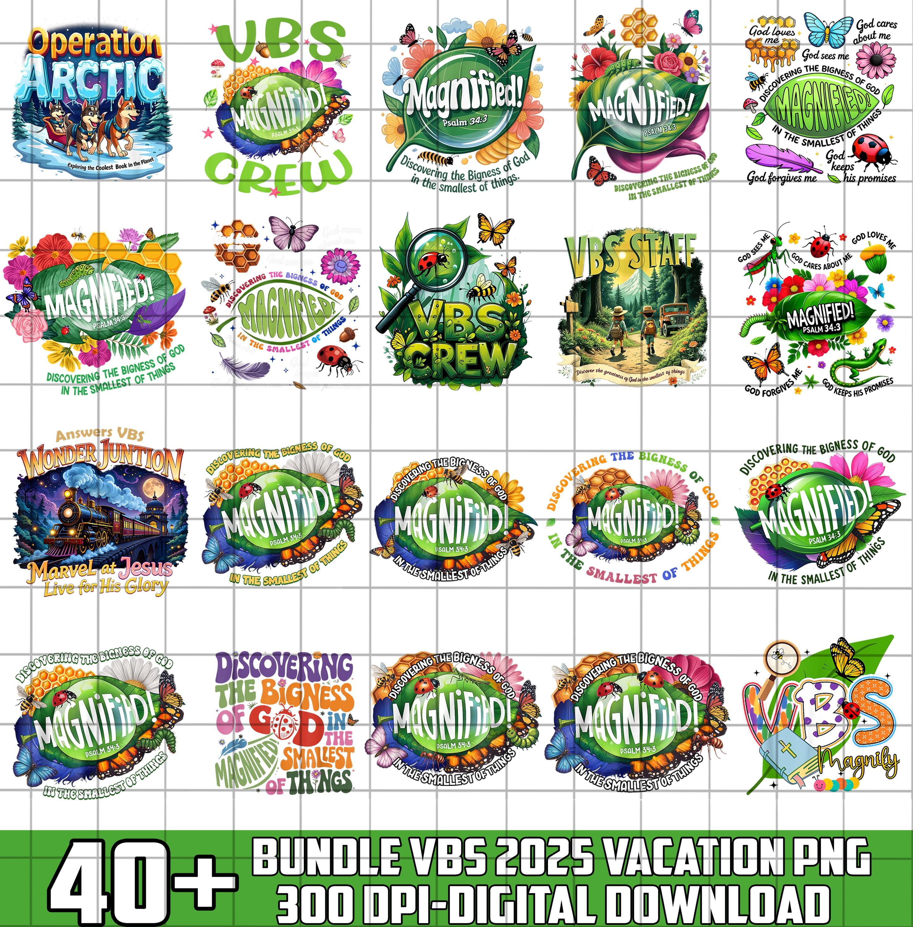 VBS 2025 Png Bundle, Summer Camp Bible (digital Download) - Etsy