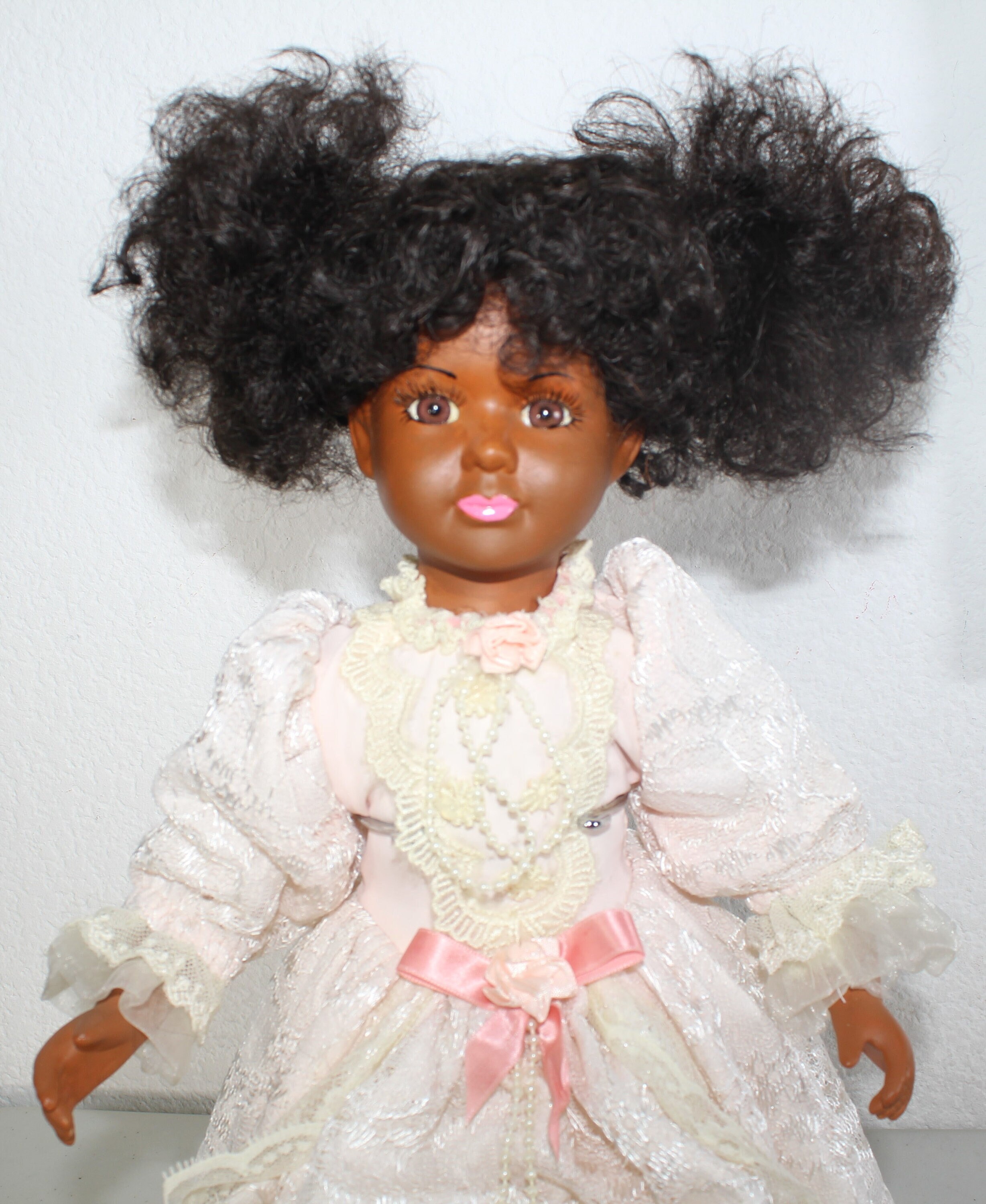 Porcelain African American Doll 16 ERASTA 22 - Etsy