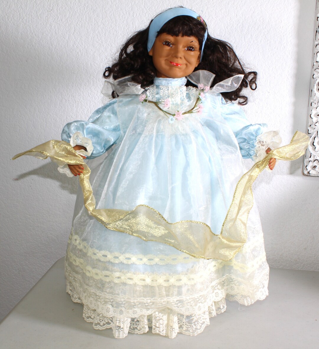 Porcelain African American Doll 20 IVY BLEIU 88 - Etsy