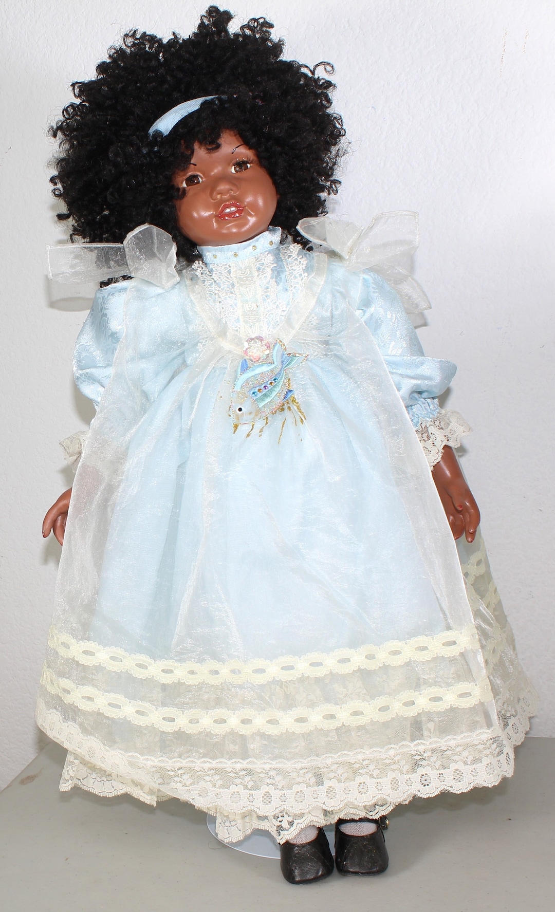 African American Porcelain Doll, 22 68 DANICA - Etsy