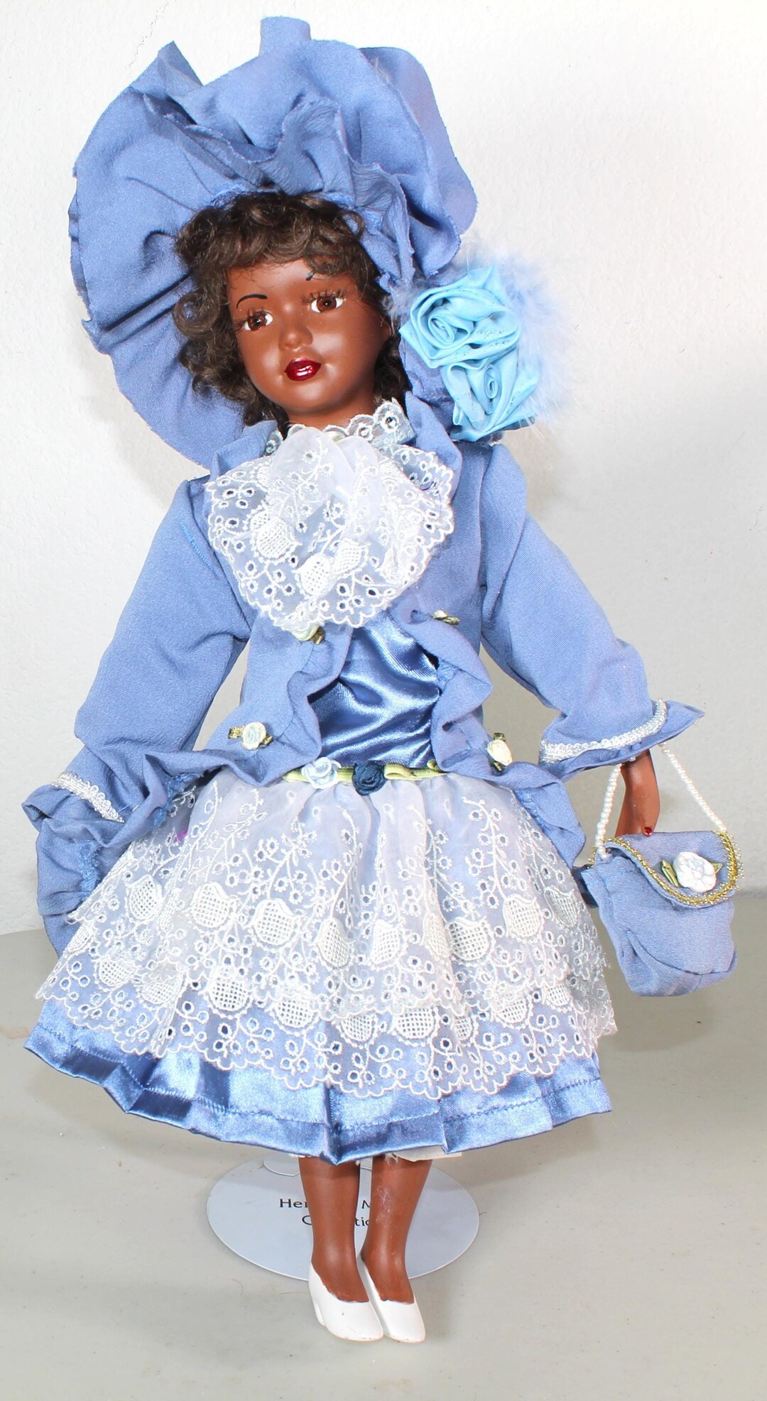 Porcelain African American Doll 16 makinna 100 - Etsy