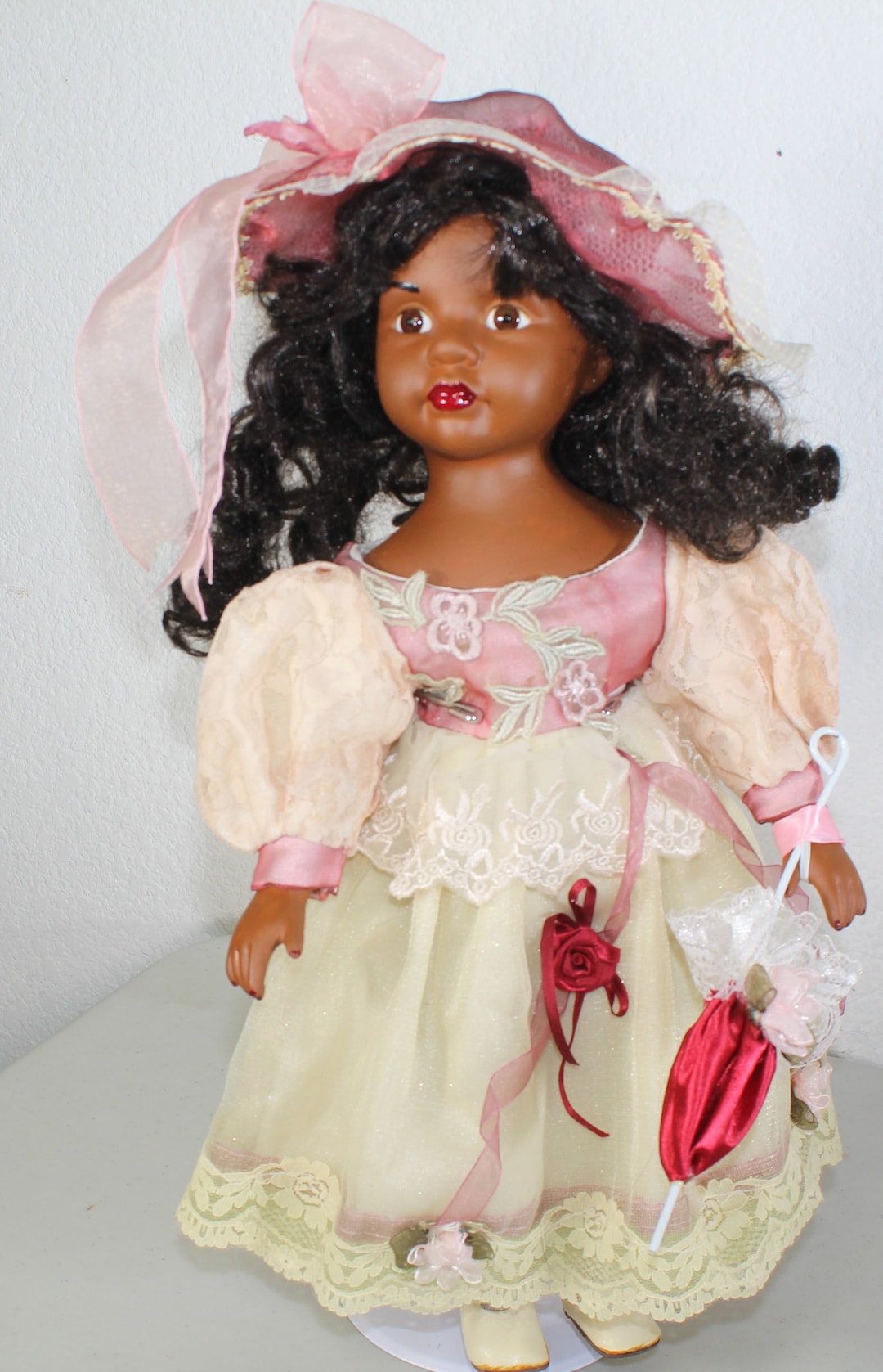 Porcelain African American Doll 16 ISHA 118 - Etsy