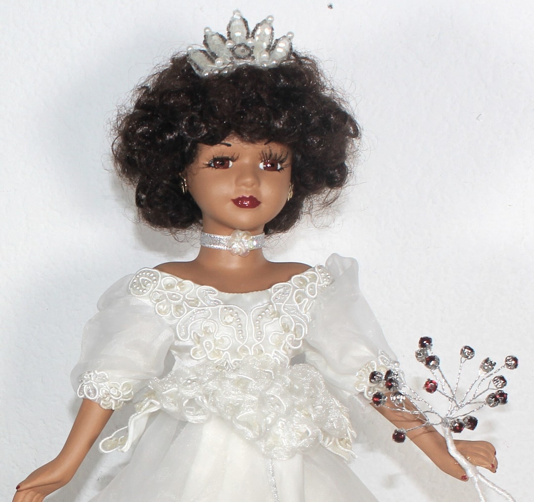 Porcelain African American Doll 16 MATLIN 46 - Etsy