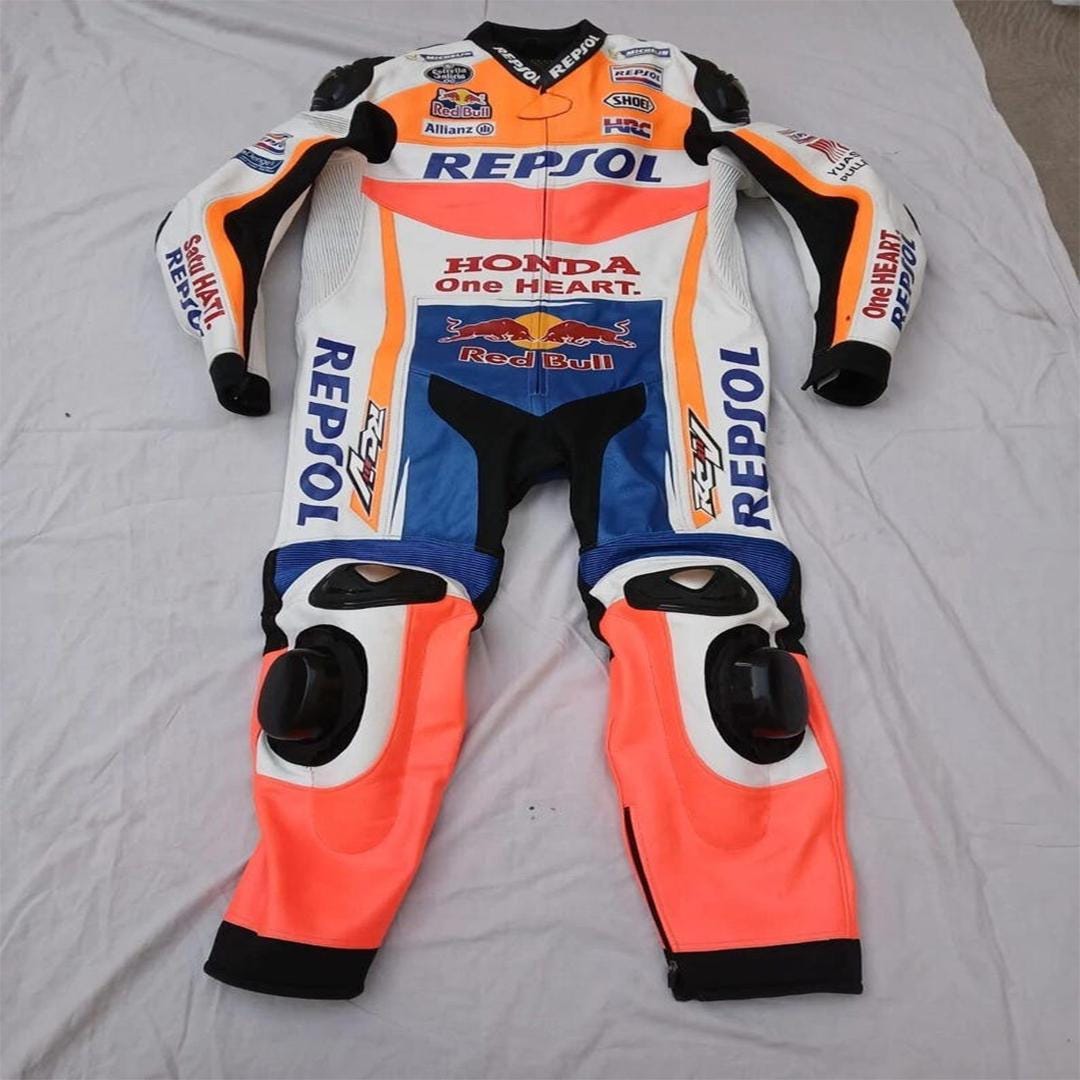 Motorbike HONDA Racing Suit REPSOL Cowhide Leather Suit - Etsy