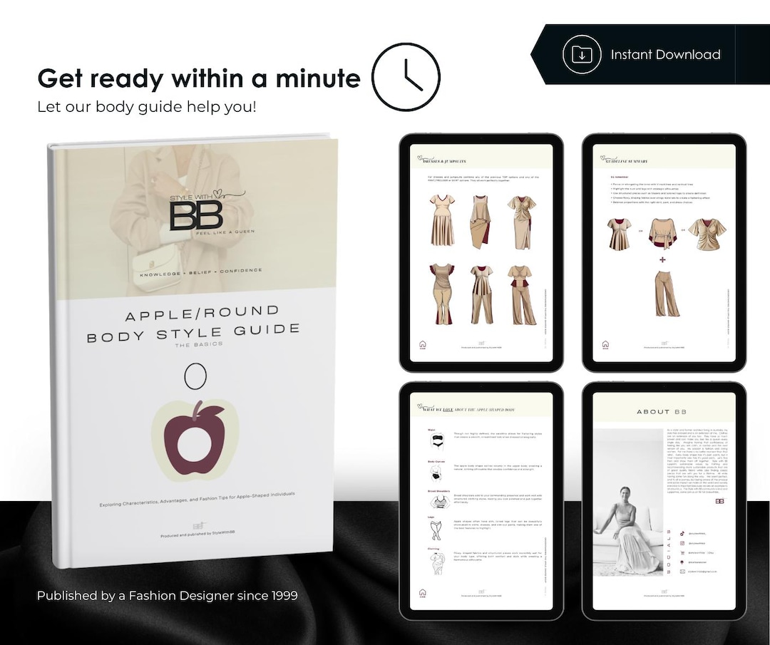 Apple/round Body Style Guide | Digital Fashion Guide for Flattering ...