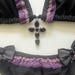 VAMPIRE GOTH BIKINI Scrunch Bottom Brazilian Bikini Black Purple ...