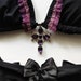 VAMPIRE GOTH BIKINI Scrunch Bottom Brazilian Bikini Black Purple ...