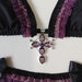VAMPIRE GOTH BIKINI Scrunch Bottom Brazilian Bikini Black Purple ...