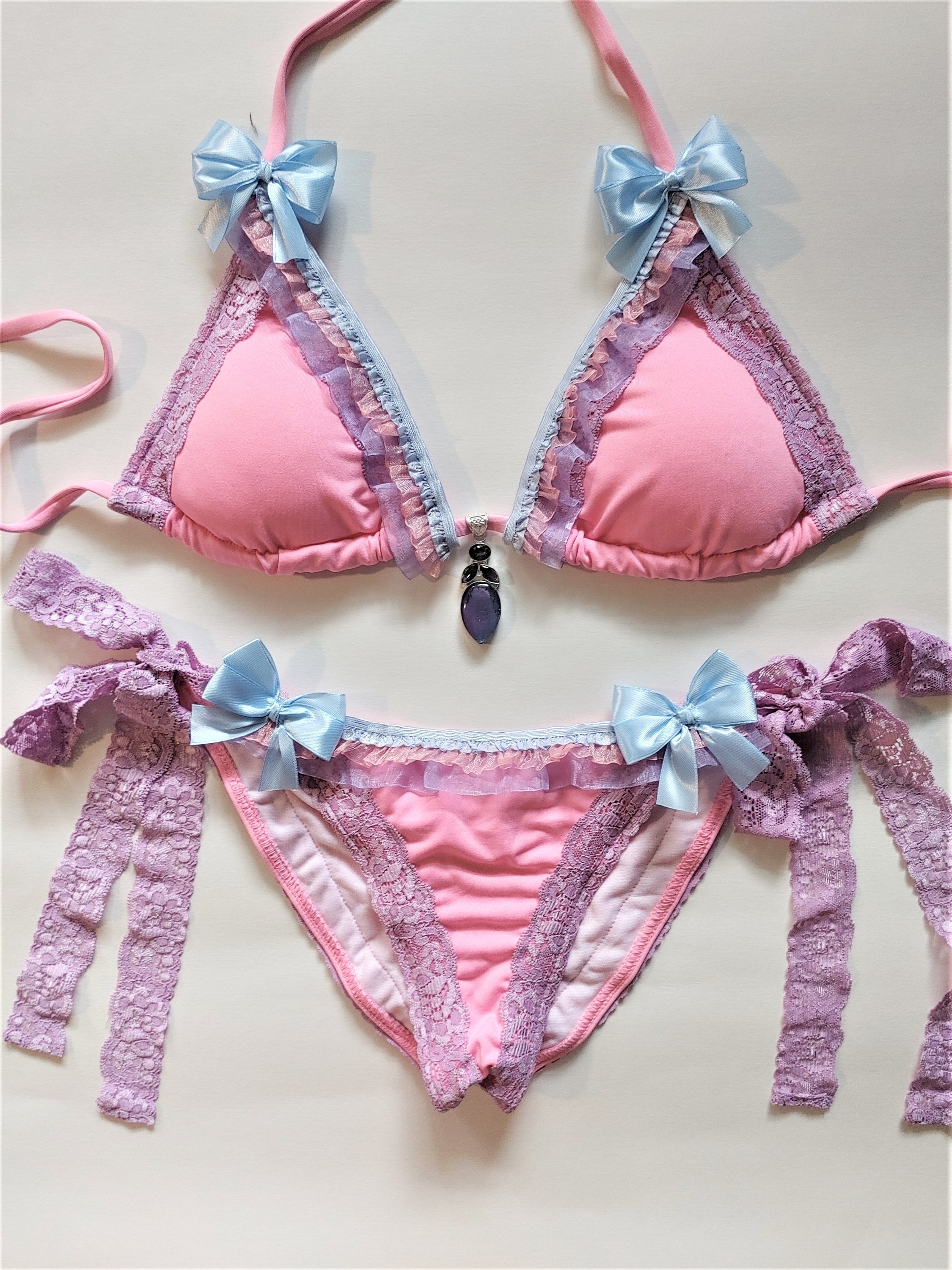 Cute Top and Bottom Swimsuit - Etsy