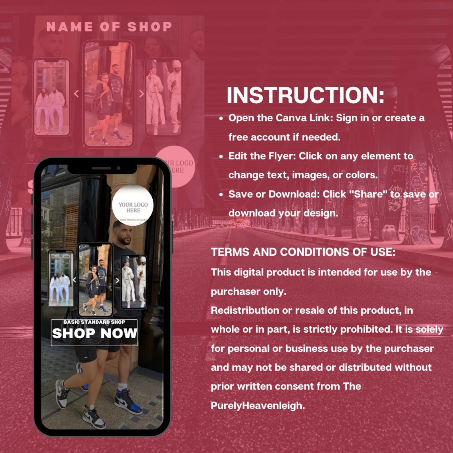 Bold + Stylish Editable Flyer Template, Facebook Cover/webpage Cover ...