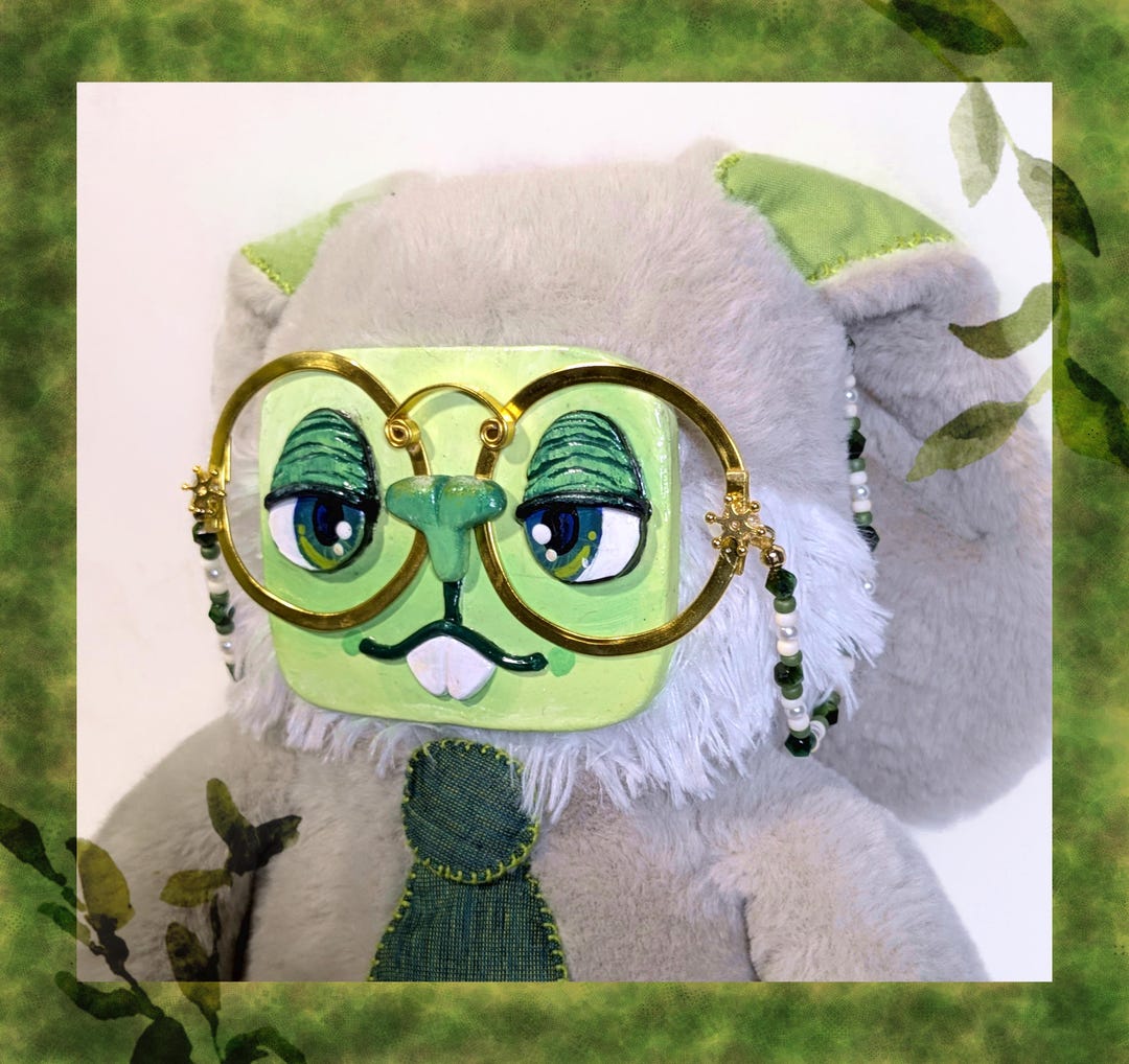 Studious (clay Face Plush) - Etsy