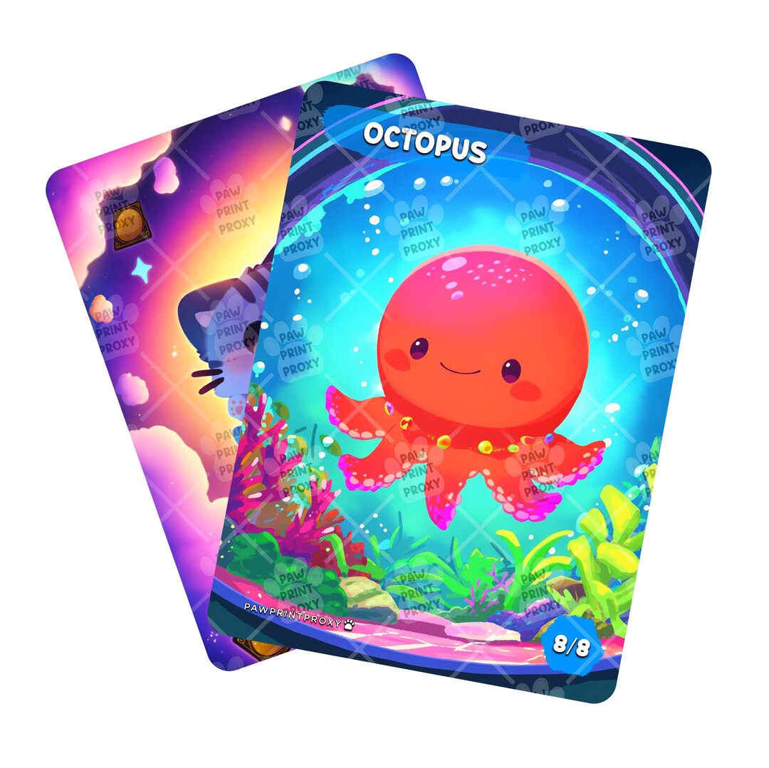 Octopus 8/8 Token for MTG - Etsy