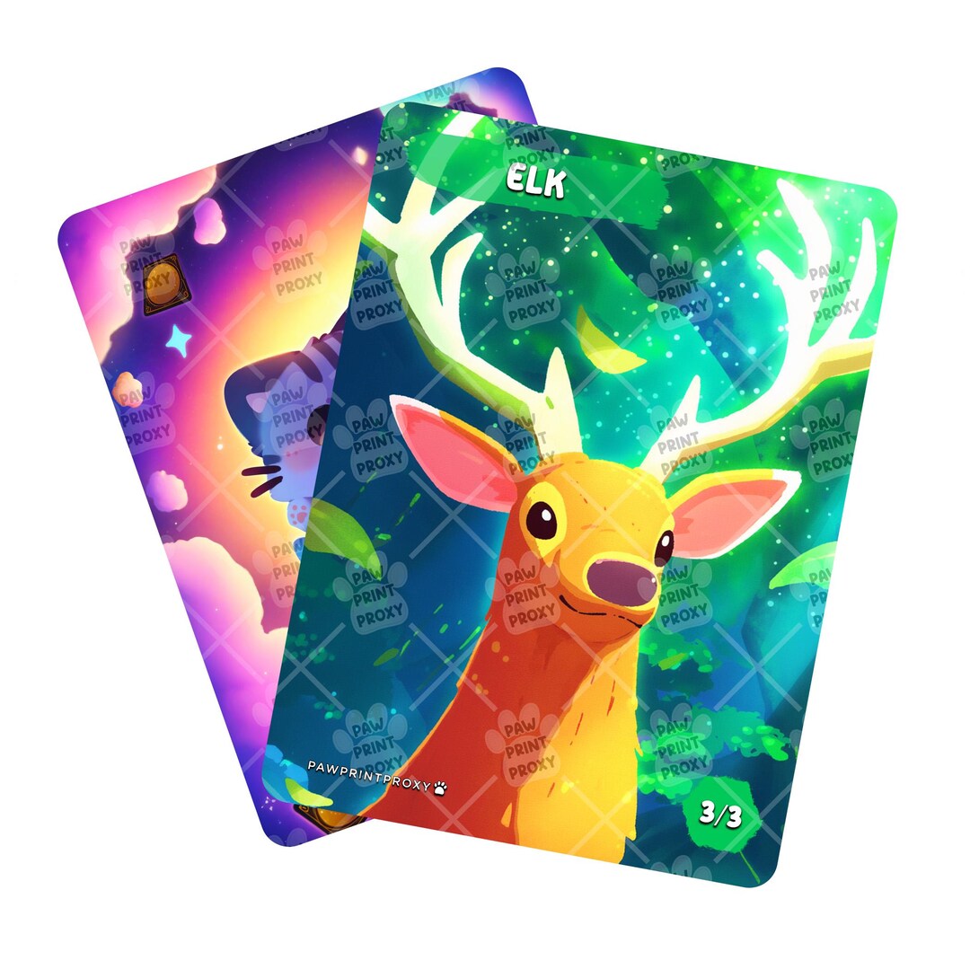 Elk 3/3 Token for MTG - Etsy