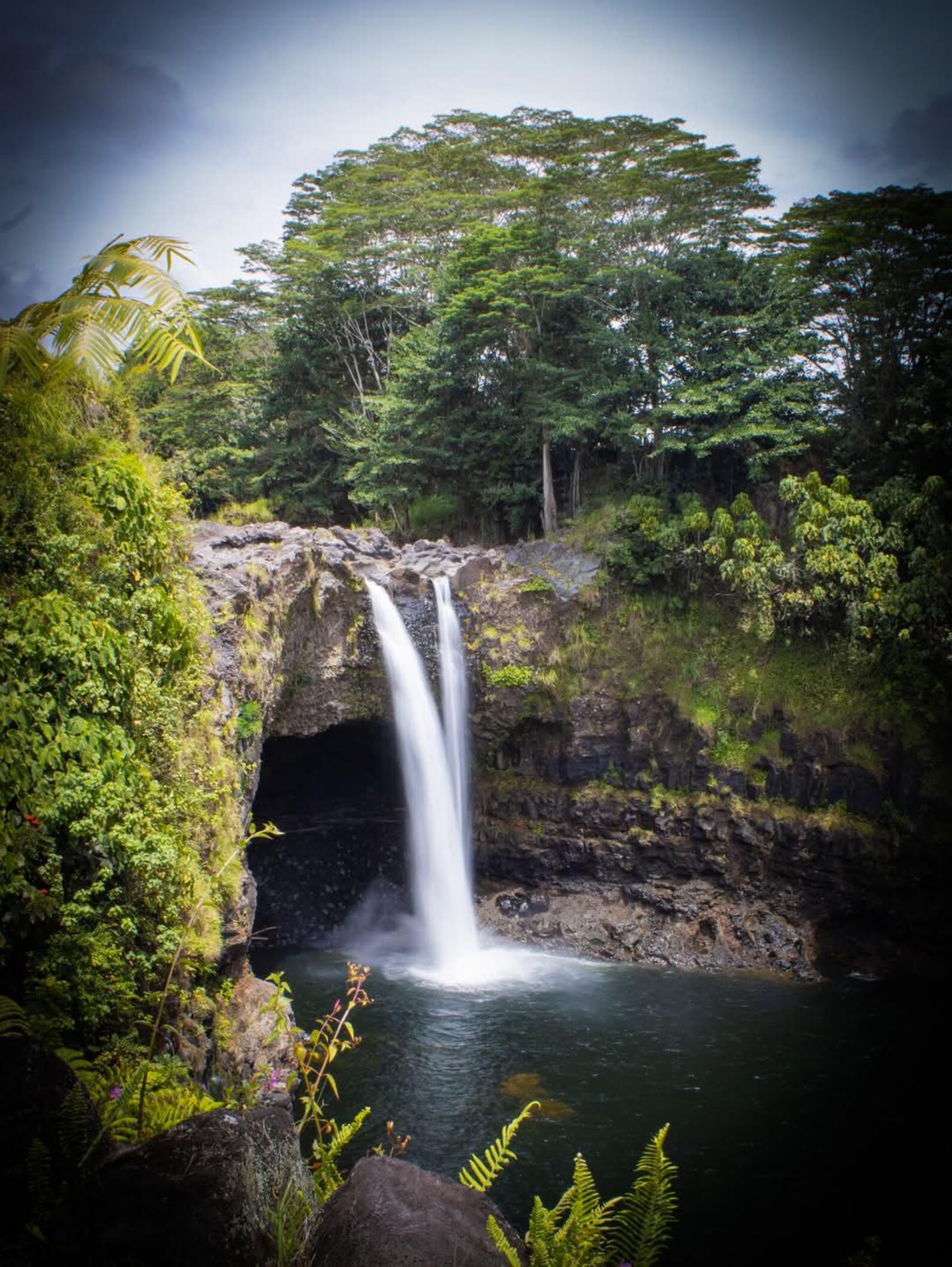 Nature's Prism- Rainbow Falls Hawaii - Landscape Photography, Digital ...