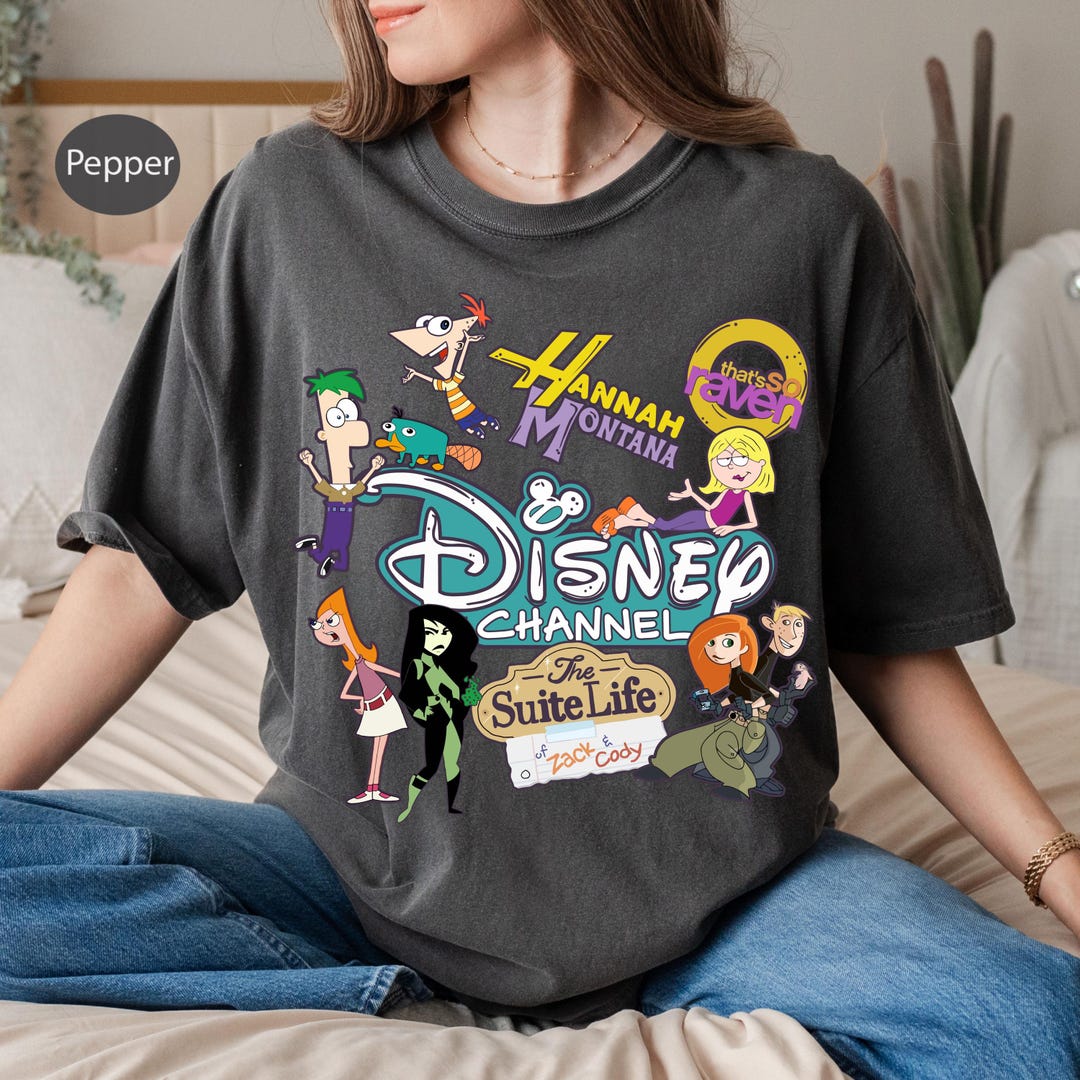 Disney Channel Cartoon Characters Group Hannah Montana Lizzie Mcguire ...