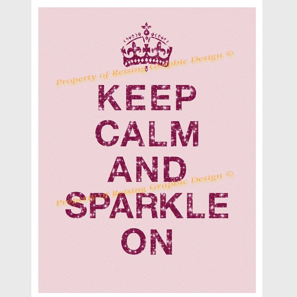 Keep Calm Sparkle On - Etsy
