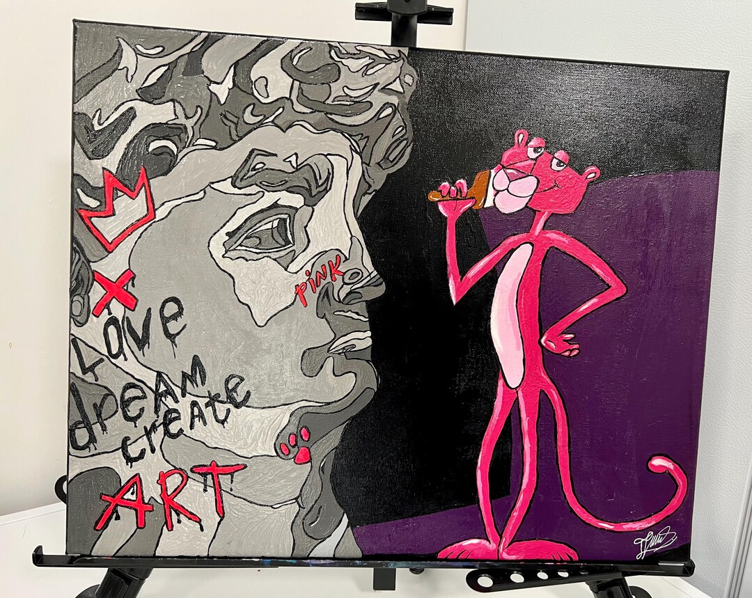 Pink Panther Pop Art Painting – “love. Dream. Create. Art”–graffiti ...