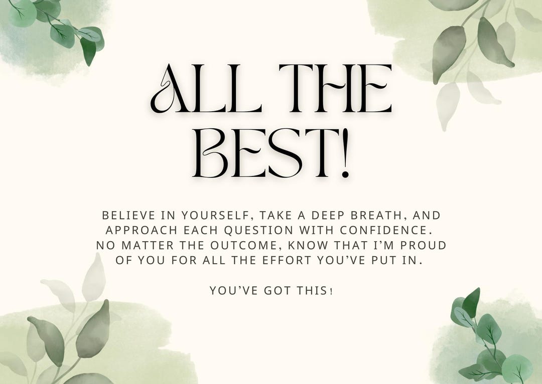 All the Best Printable Card - Etsy