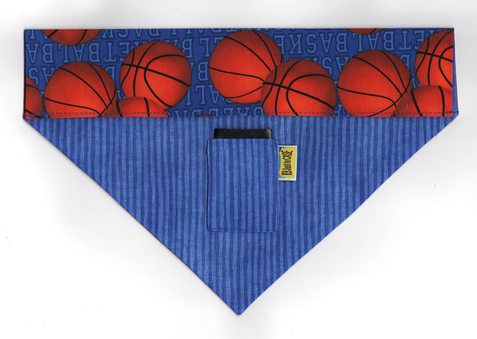 BASKETBALL Dog Bandana, Reversible Dog Bandana With Pocket, B-ball Dog ...