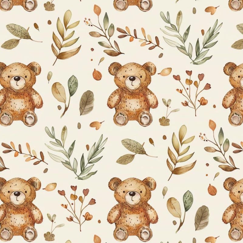 Teddy Bear Fabric - Etsy
