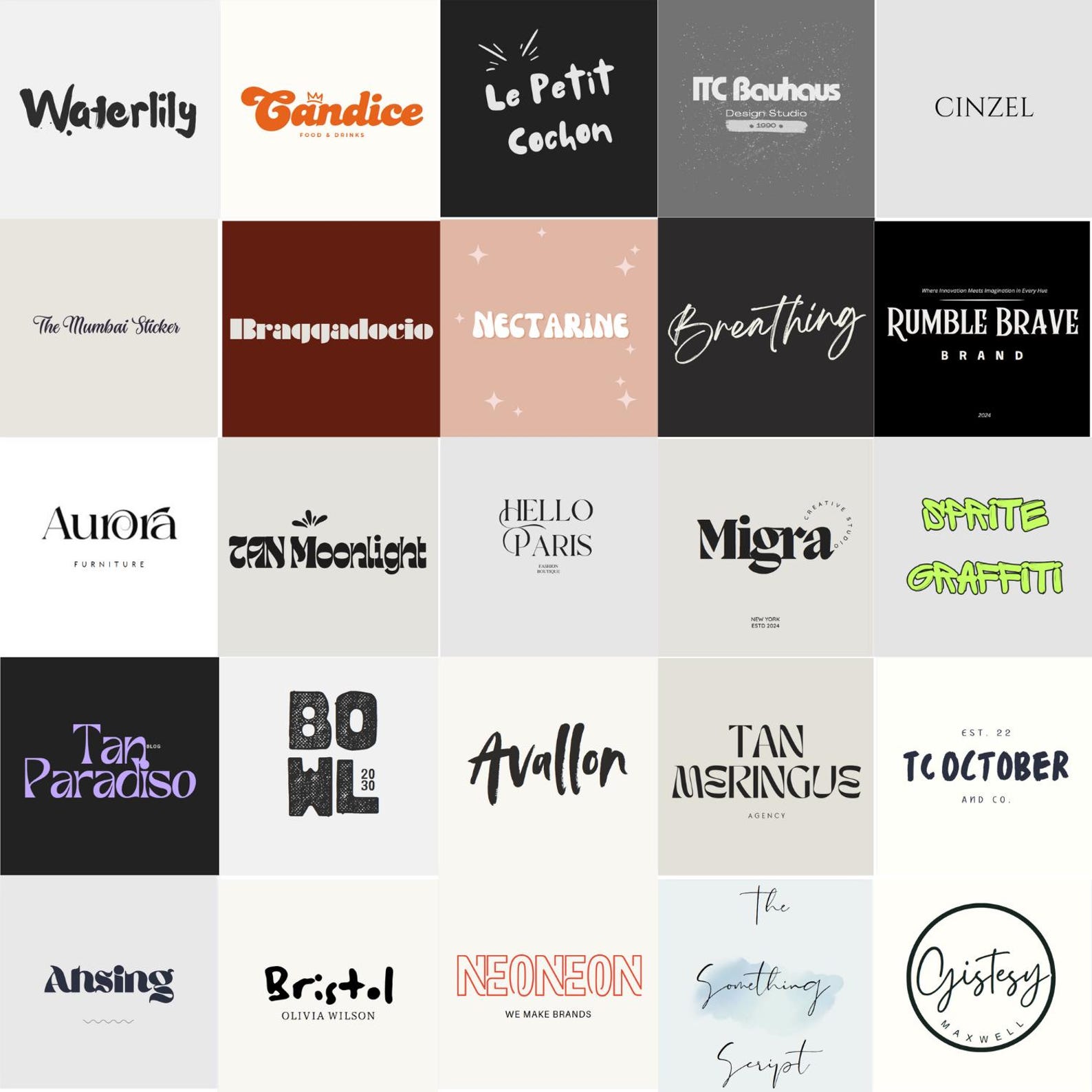 The Ultimate 85 Fonts – Best Curated Font Bundle for Designers, Digital ...