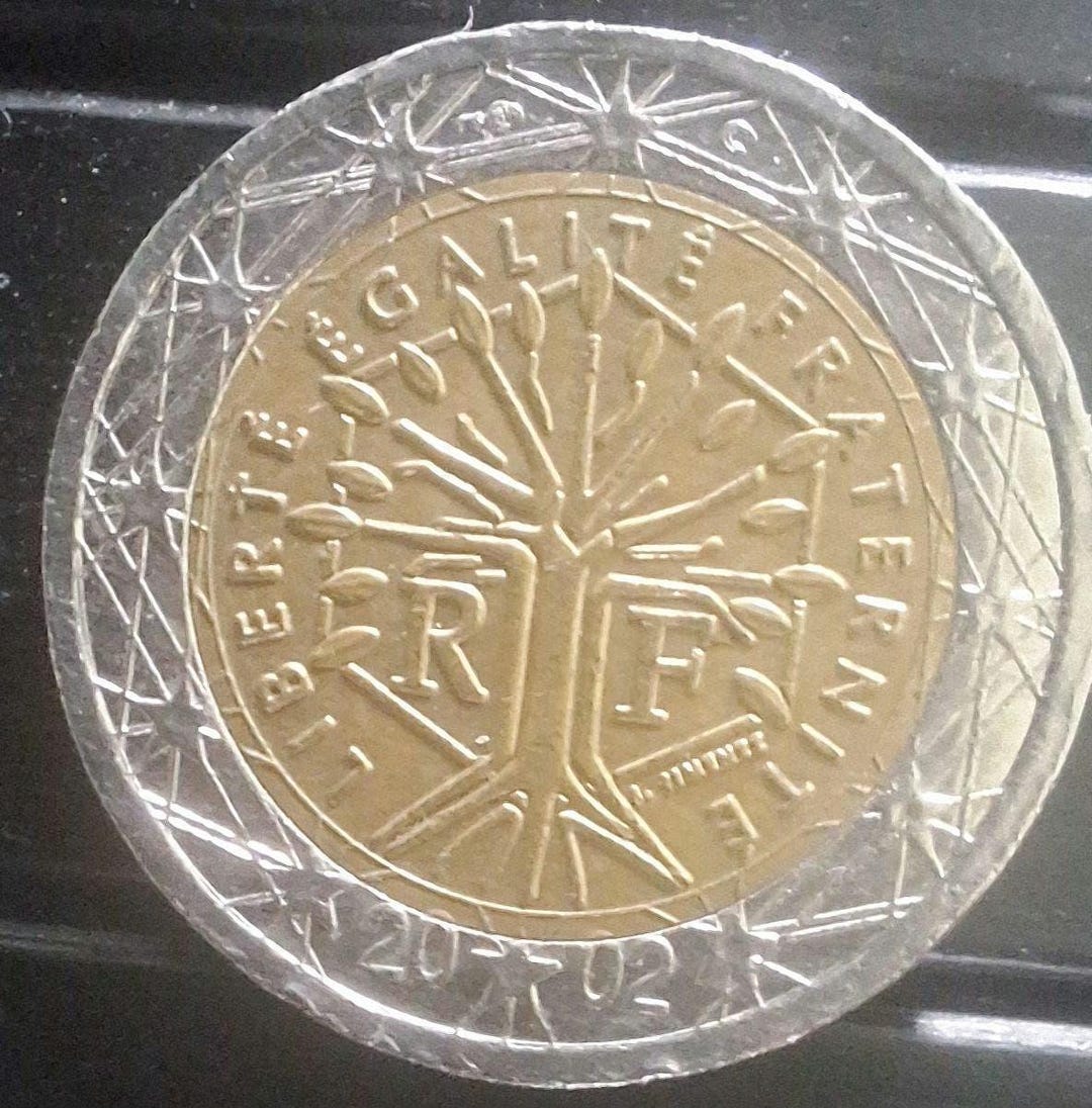 2 Euro Coin France 2002 - Etsy Ireland