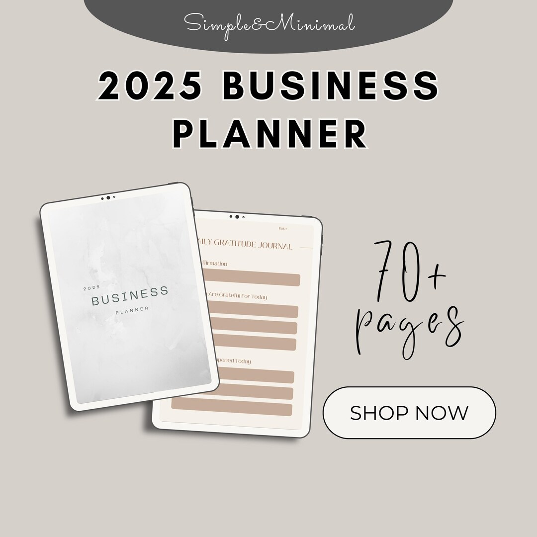 2025 Business Planner Digital Printable | Entrepreneur Small Business ...