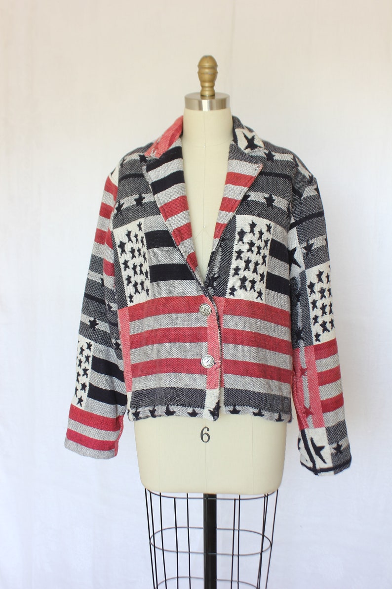 American Flag Jacket / Patriotic Jacket - Etsy