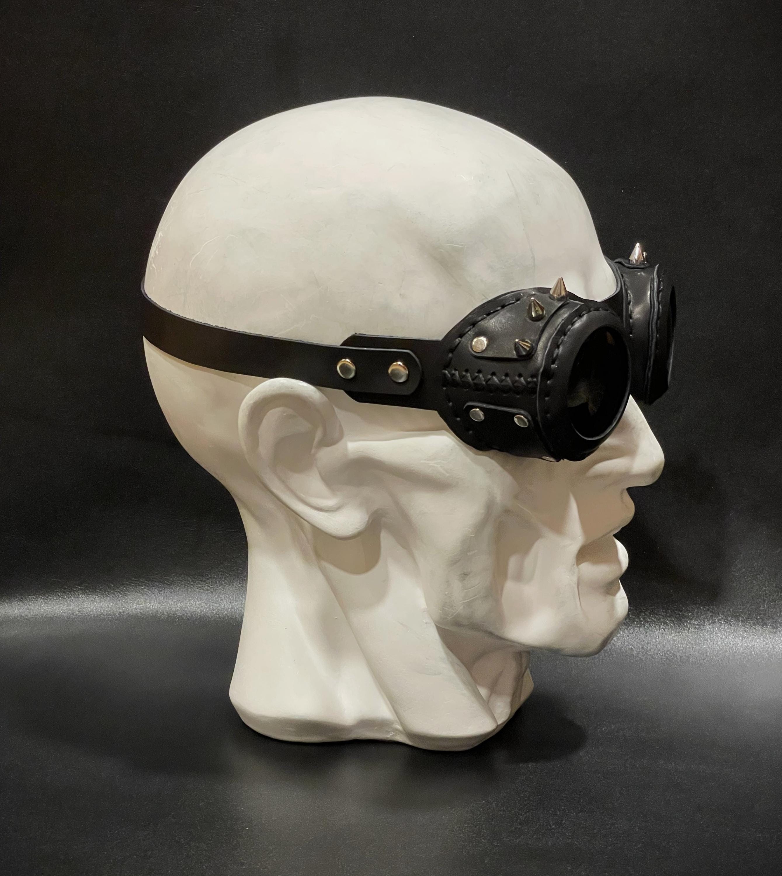 Steampunk Sunglasses - Leather Goggles Cosplay - Burning Man Goggles ...